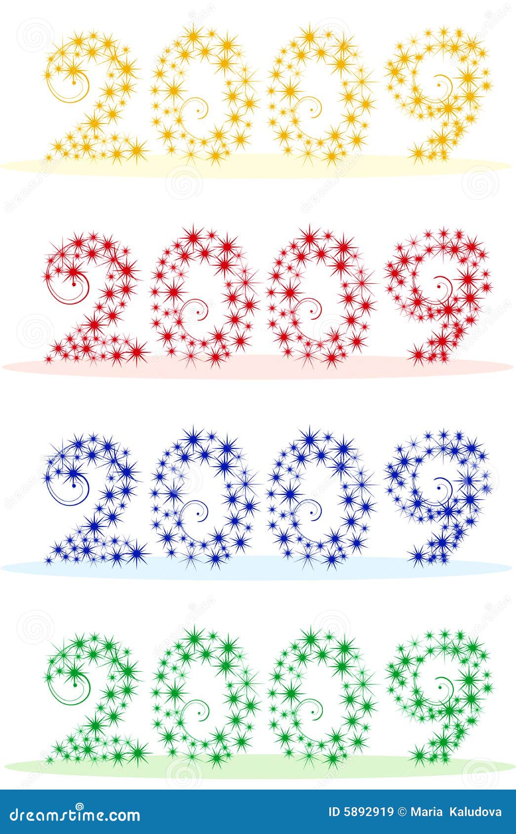 New year 2009 stock vector. Illustration of celebration - 5892919