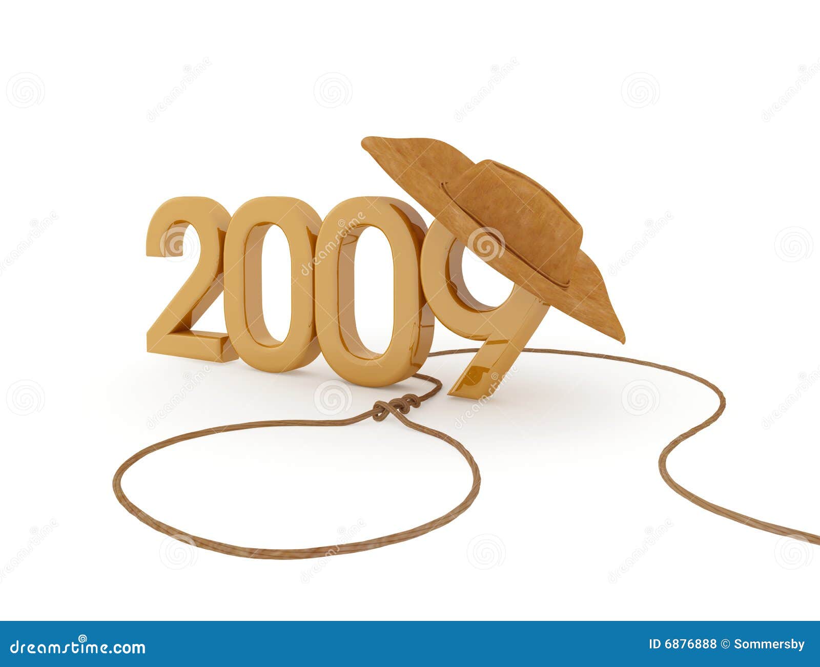 New year 2009 stock illustration. Illustration of dimensional - 6876888