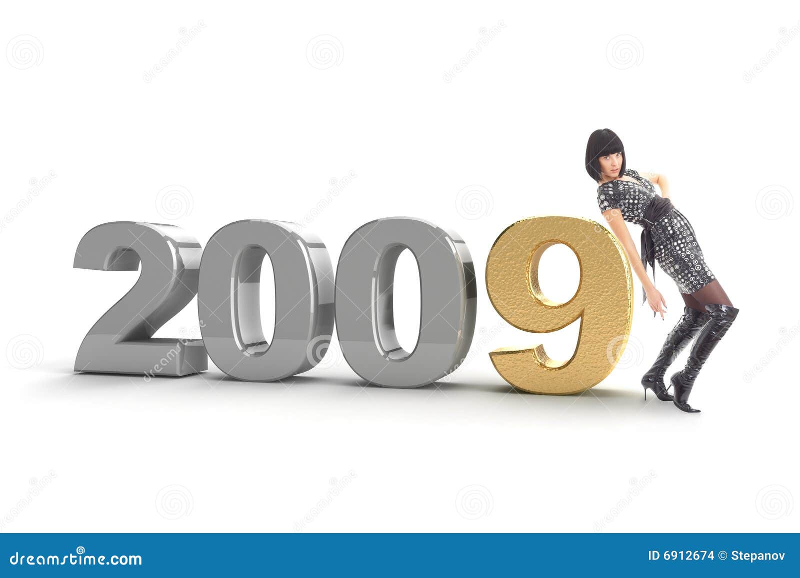 New Year 2009 stock illustration. Illustration of freshness - 6912674