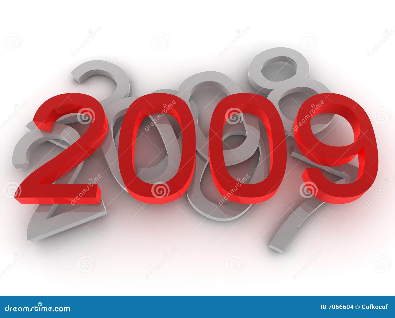 New year 2009 stock illustration. Illustration of concept - 7066604
