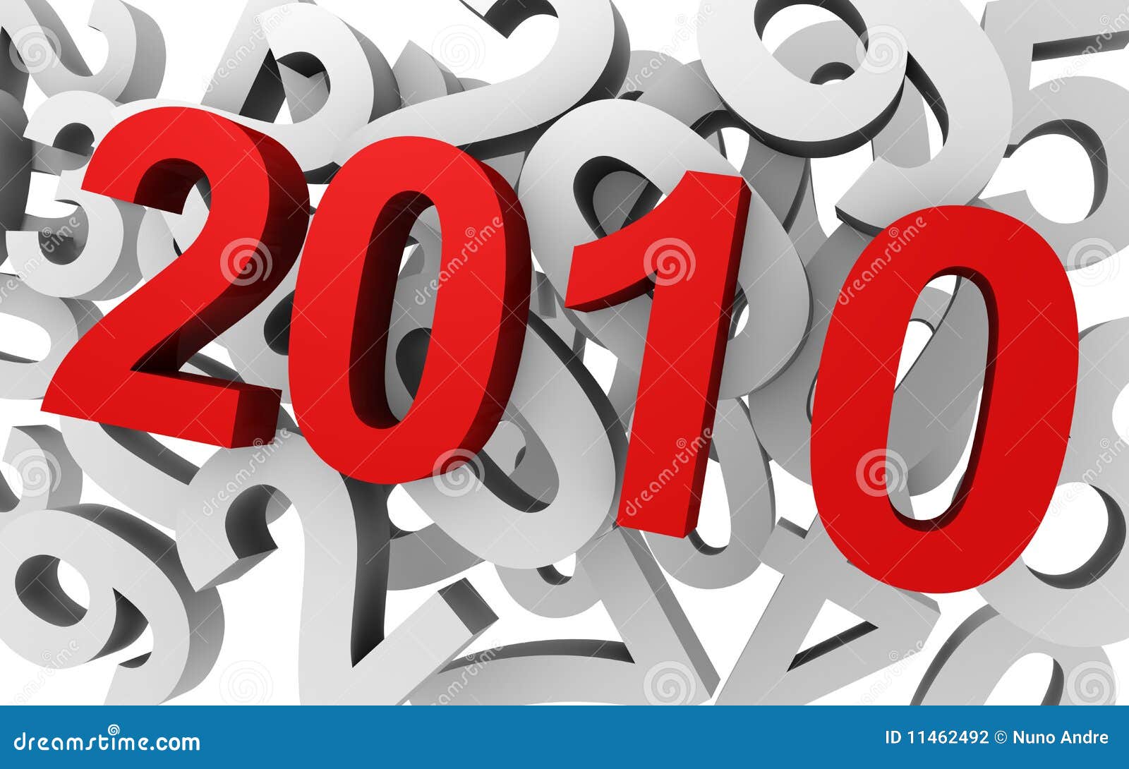 New year 2010 stock illustration. Illustration of numbers - 11462492