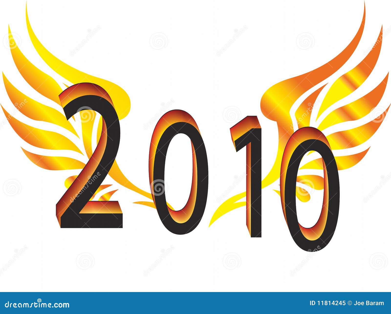 New Year 2010 stock illustration. Illustration of numbers - 11814245