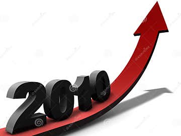 New Year 2010 stock illustration. Illustration of financial - 12036243