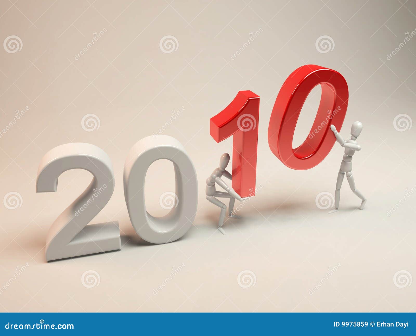 New Year 2010 stock illustration. Illustration of holiday - 9975859