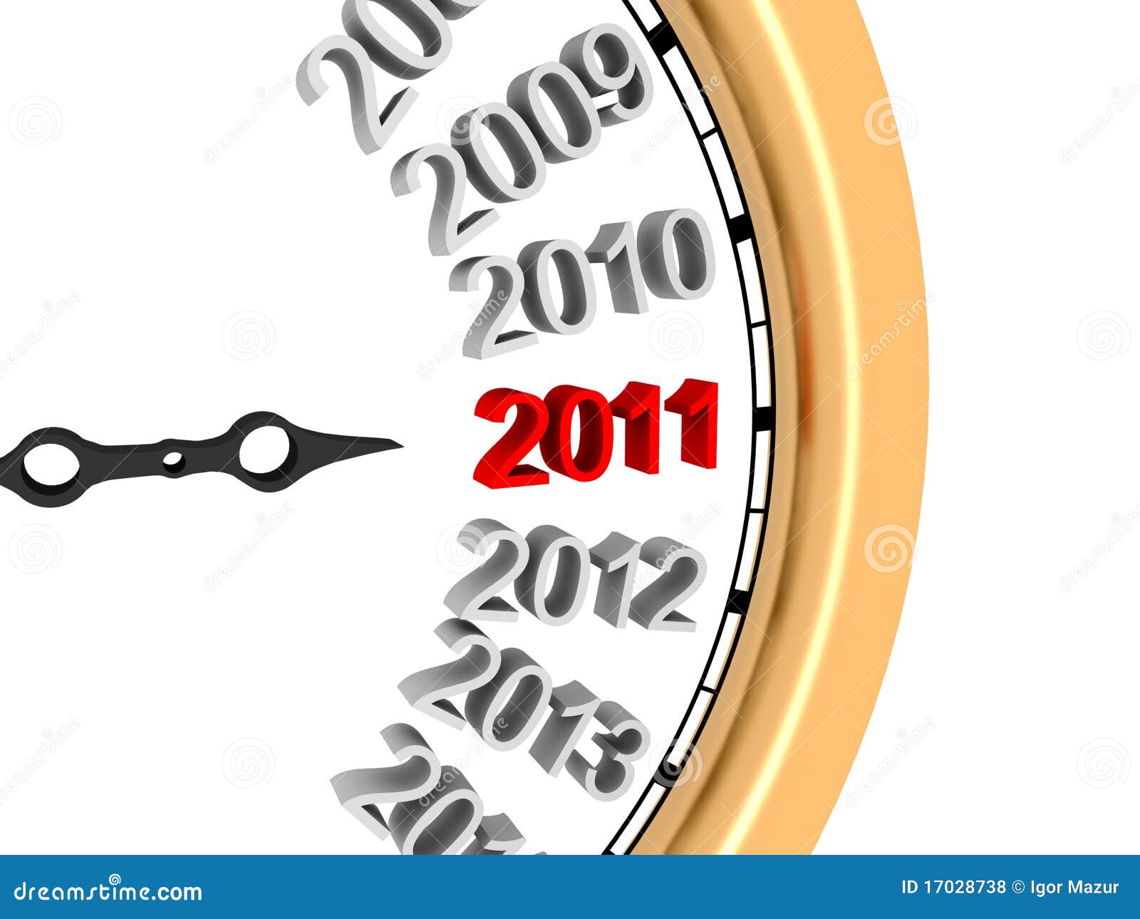 New Year 2011 stock illustration. Illustration of gold - 17028738