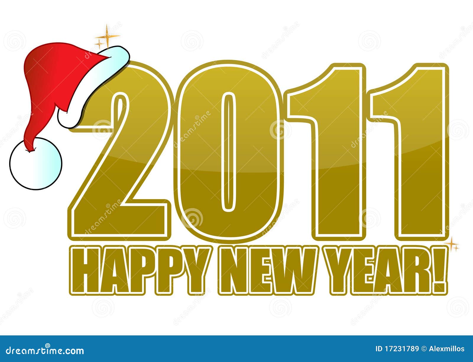 New Year 2011 stock vector. Illustration of happy, decoration - 17231789