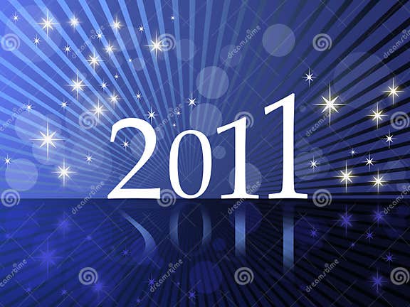 New Year 2011 stock vector. Illustration of number, abstract - 17504057