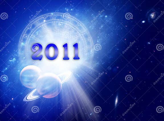 New Year 2011 and Astrology Stock Illustration - Illustration of ...