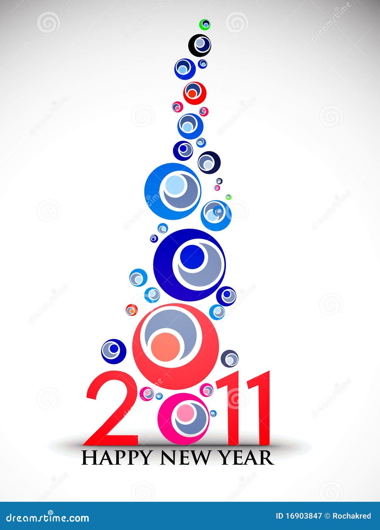 New year 2011 background stock vector. Illustration of editable - 16903847