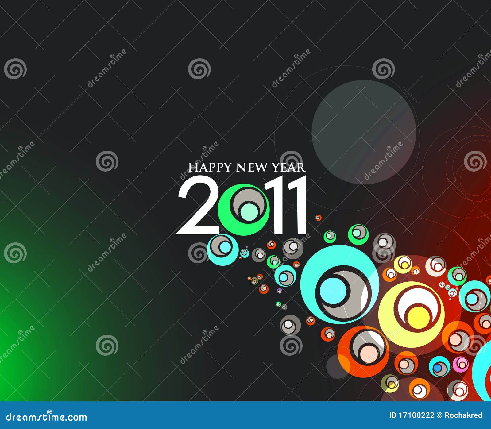 New Year 2011 Background Design Stock Vector - Illustration of editable ...