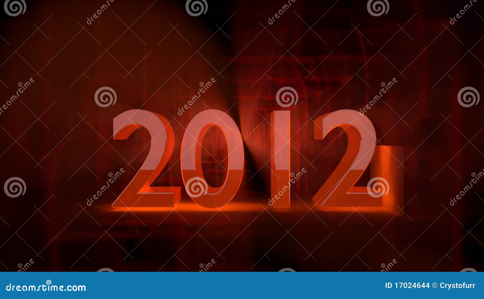 New Year 2012 stock illustration. Illustration of prosperity - 17024644