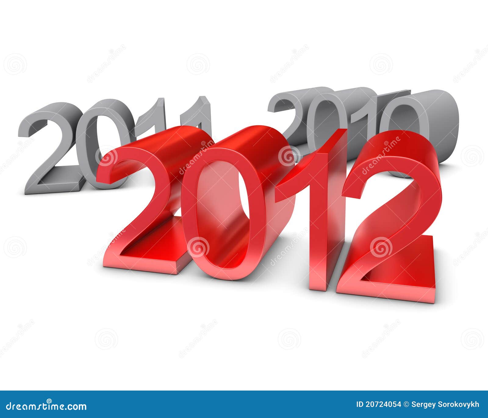 New Year 2012 stock illustration. Illustration of dimensional - 20724054