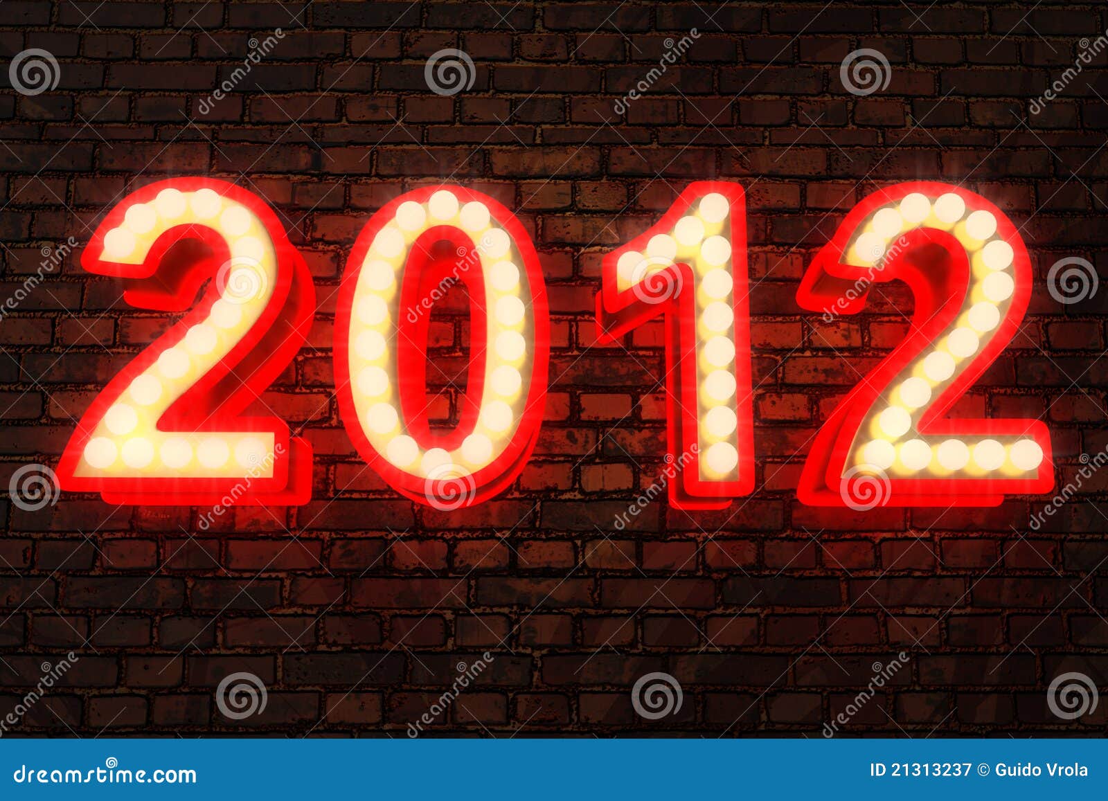 The new year 2012. stock illustration. Illustration of decorative ...