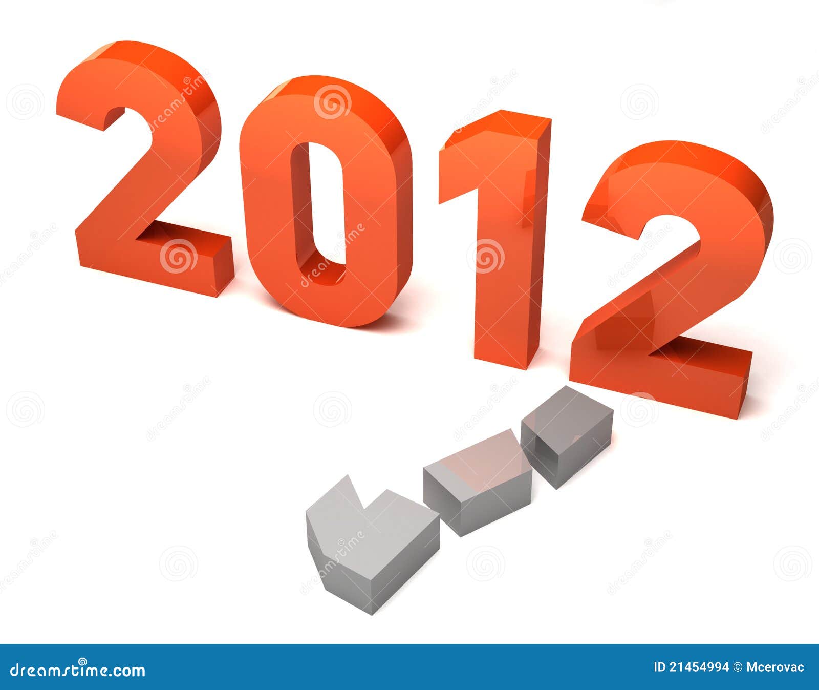 New Year 2012 stock illustration. Illustration of colour - 21454994