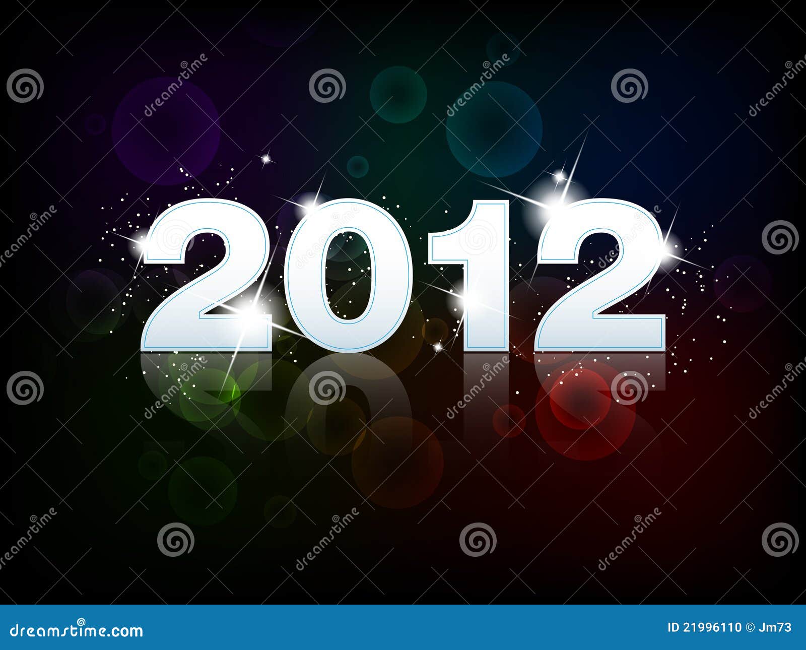 New year 2012 stock vector. Illustration of event, wallpaper - 21996110