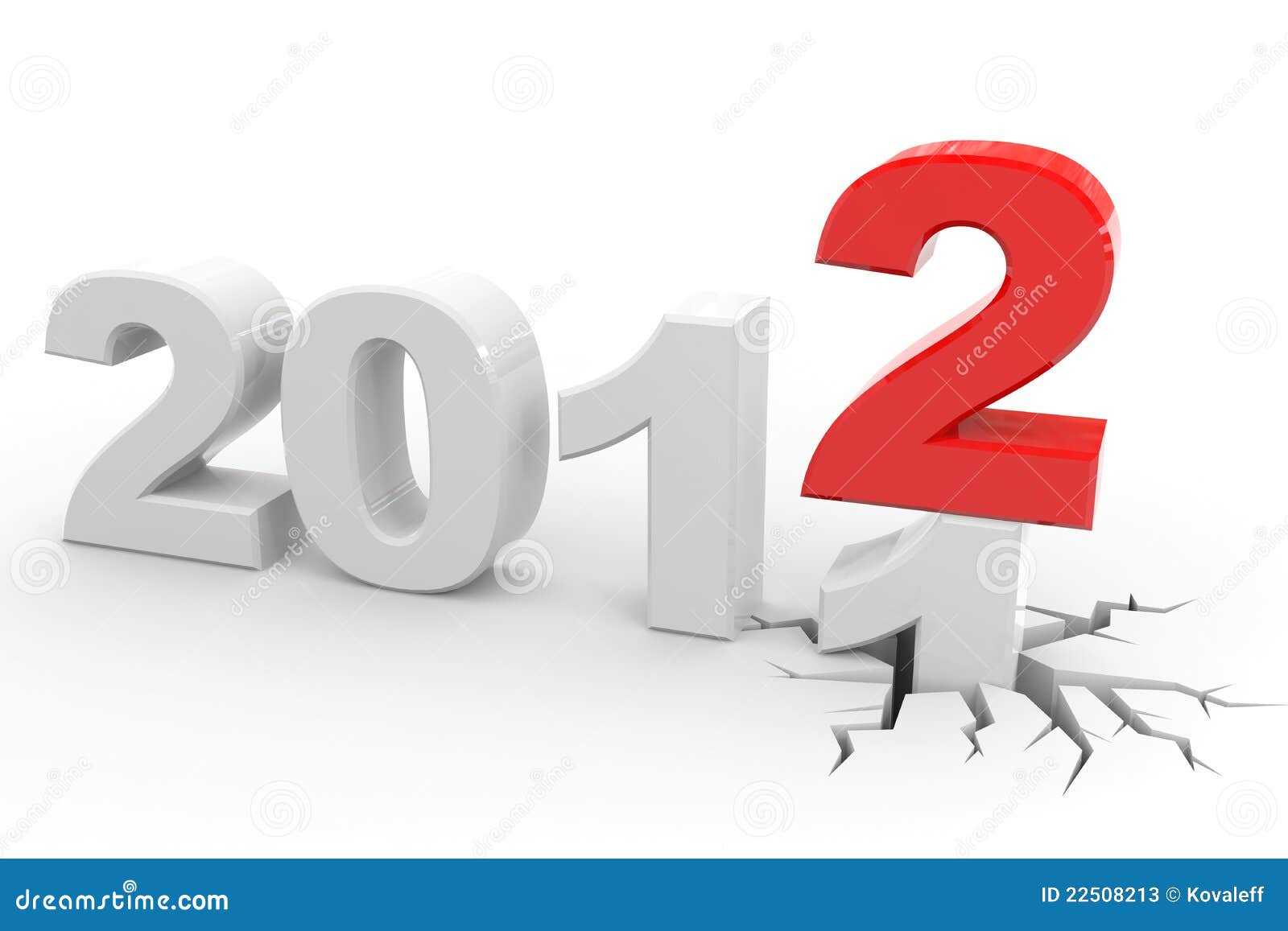 New year 2012. stock illustration. Illustration of crack - 22508213