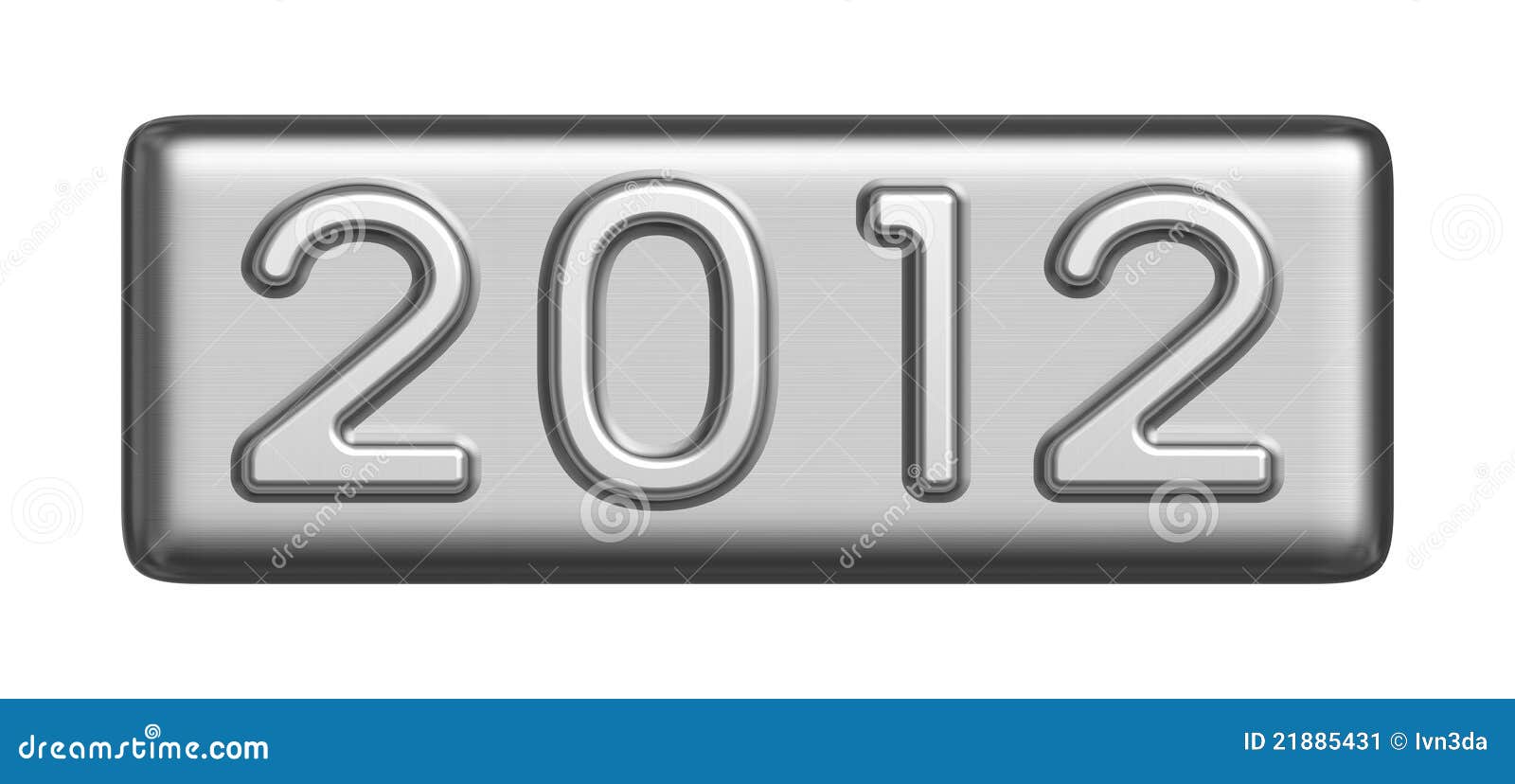 New Year 2012 metal sign stock illustration. Illustration of celebrate ...