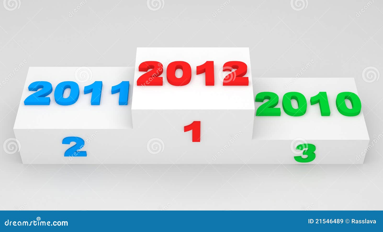 New Year 2012 on a podium stock illustration. Illustration of letter ...