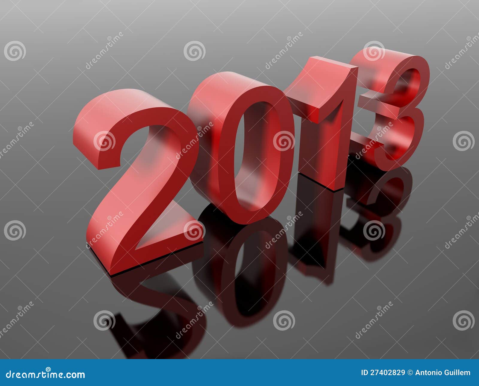 New year 2013 in numbers stock illustration. Illustration of bright ...