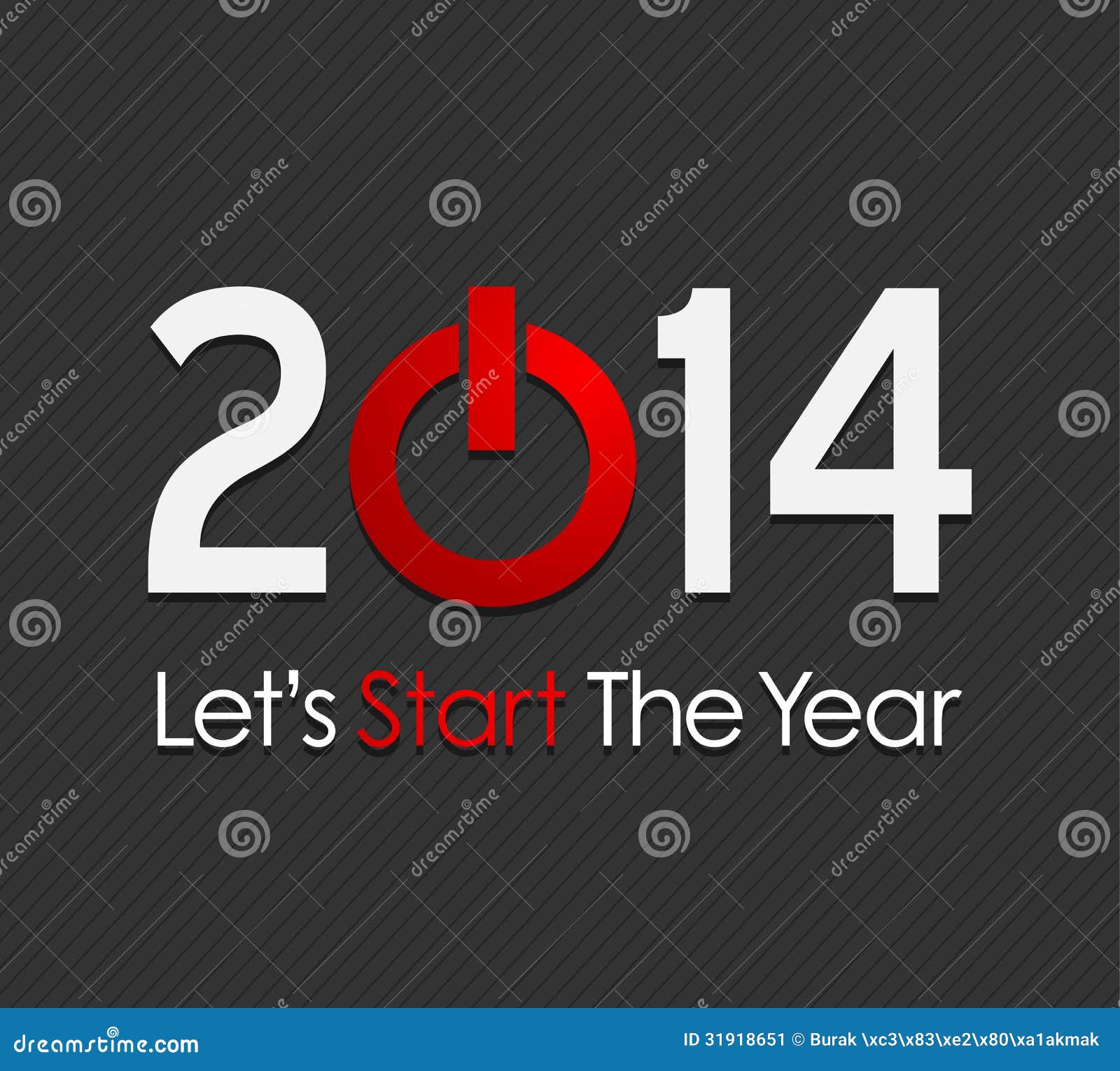 New year 2014 stock vector. Illustration of symbol, start - 31918651