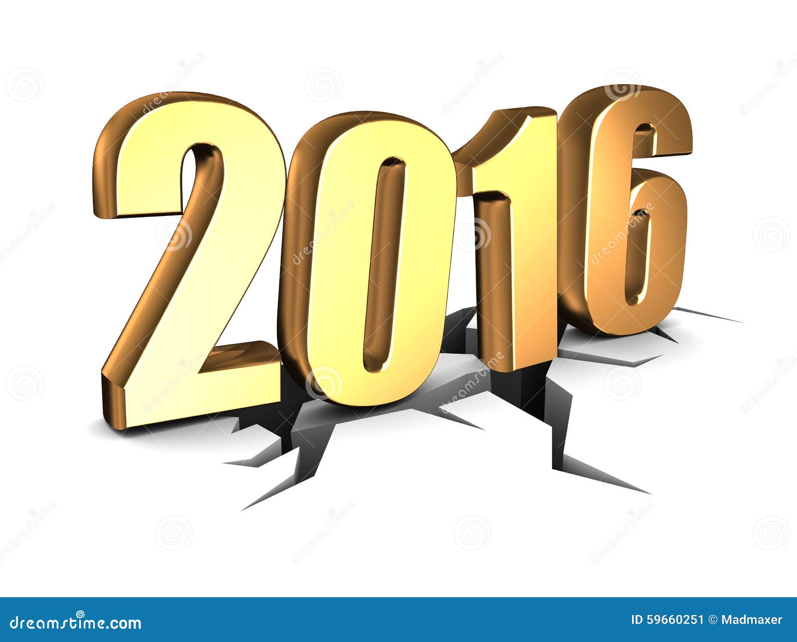 2016 new year stock illustration. Illustration of golden - 59660251