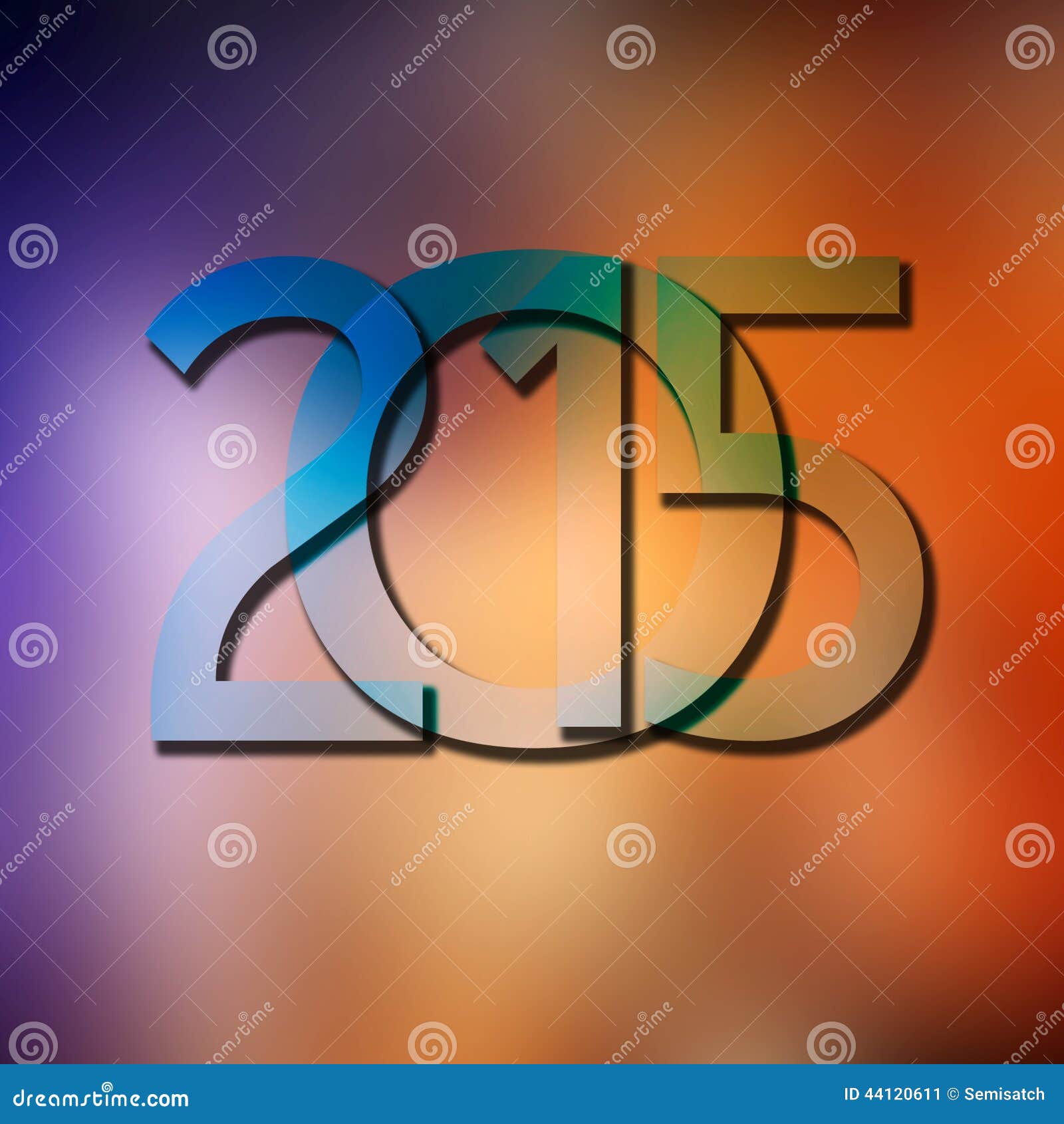 New Year 2015 Background Concept Stock Illustration - Illustration of ...
