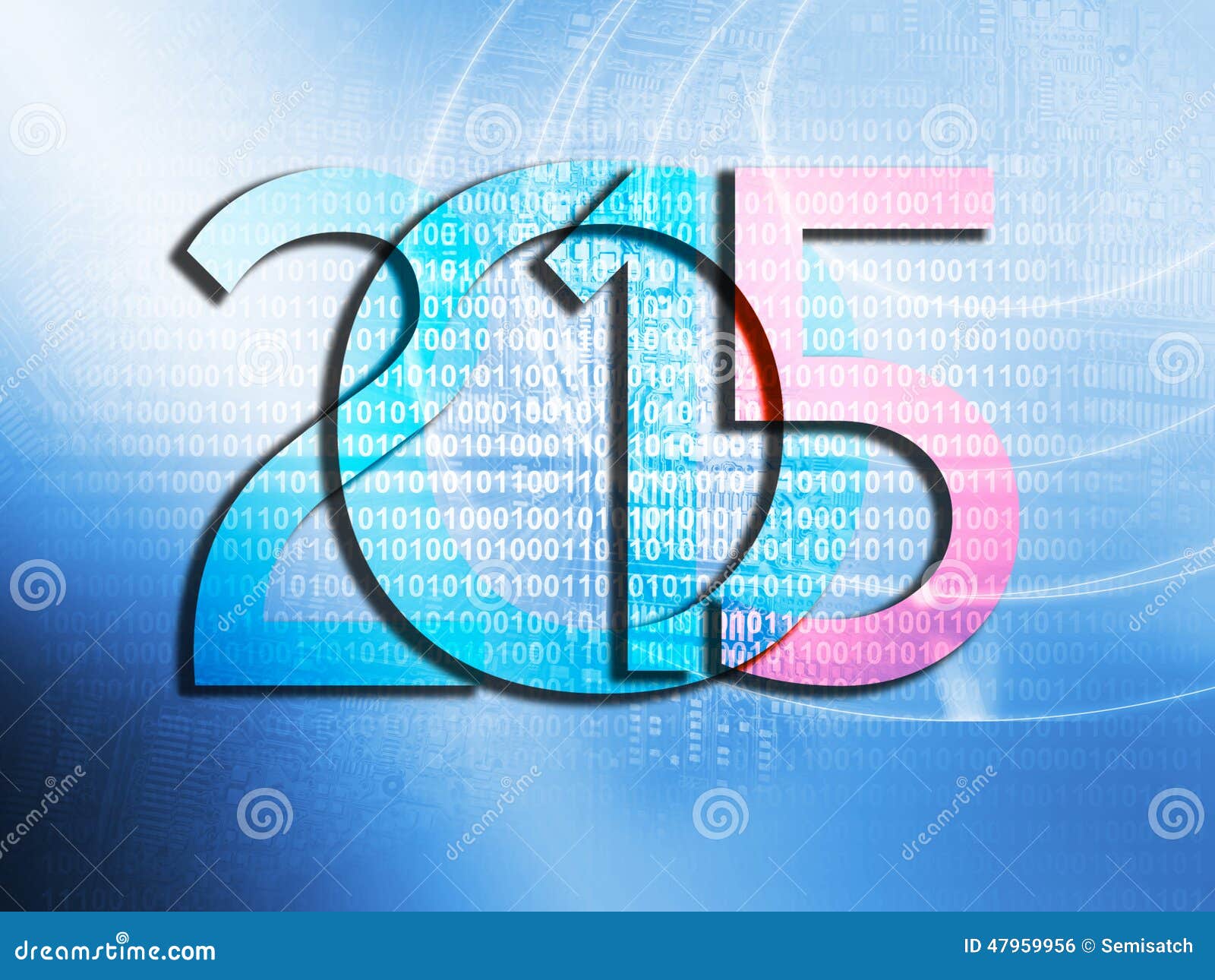 New Year 2015 Background Concept Stock Illustration - Illustration of ...