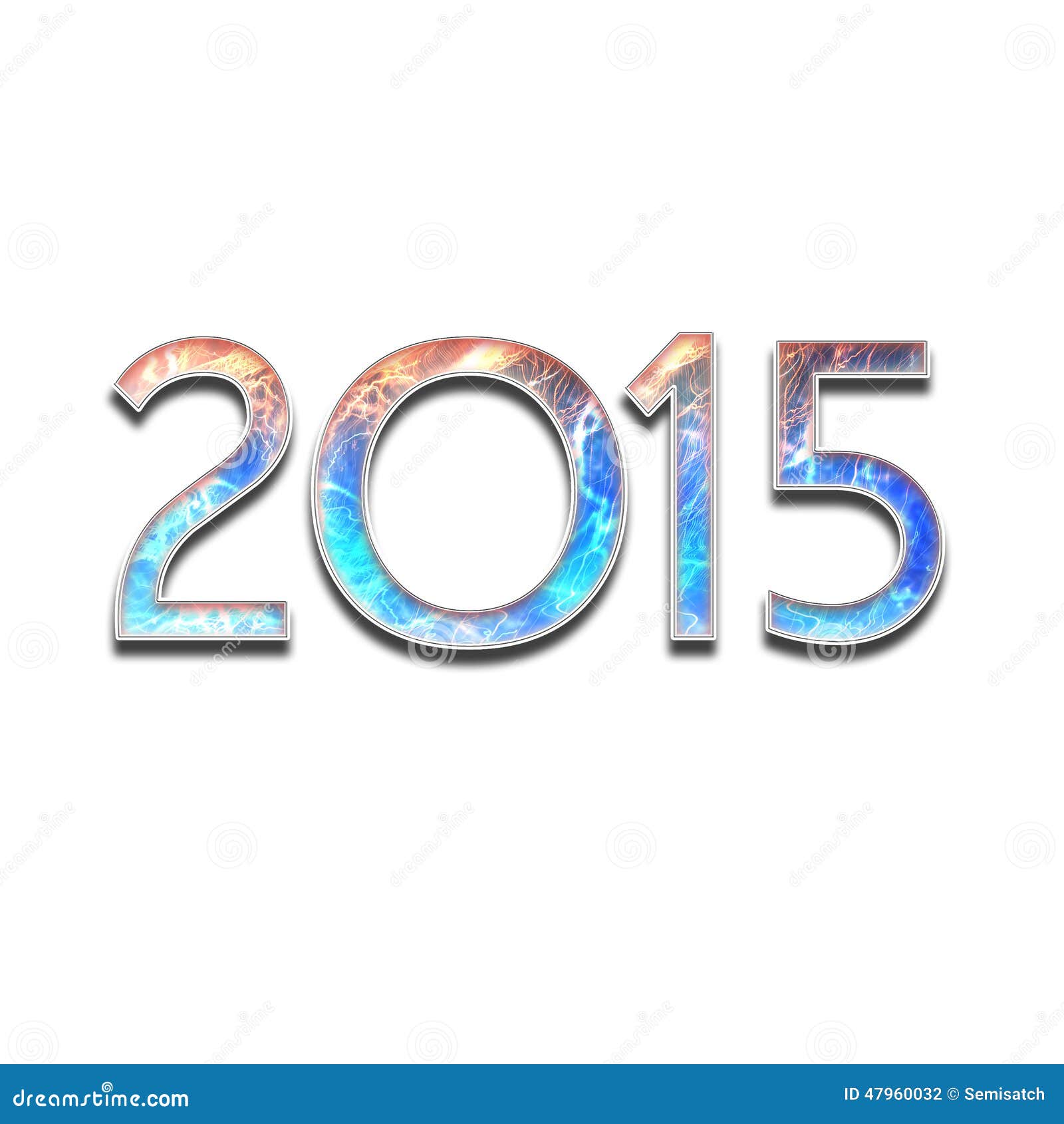 New Year 2015 Background Concept Stock Illustration - Illustration of ...