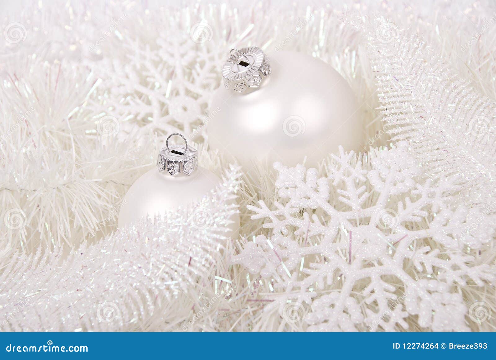 New-Year Balls Ans Snowflakes Stock Photo - Image of christmas ...