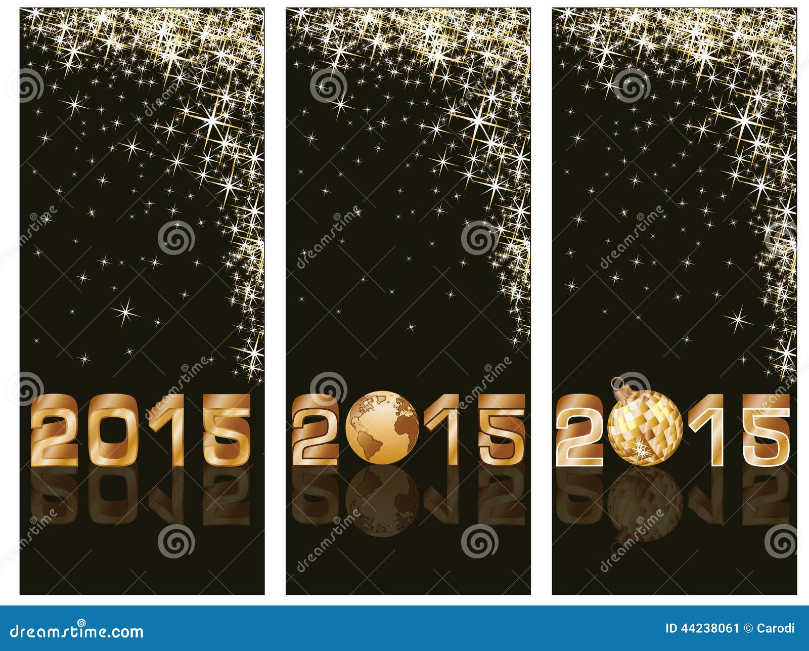 New 2015 Year banners stock vector. Illustration of holiday - 44238061