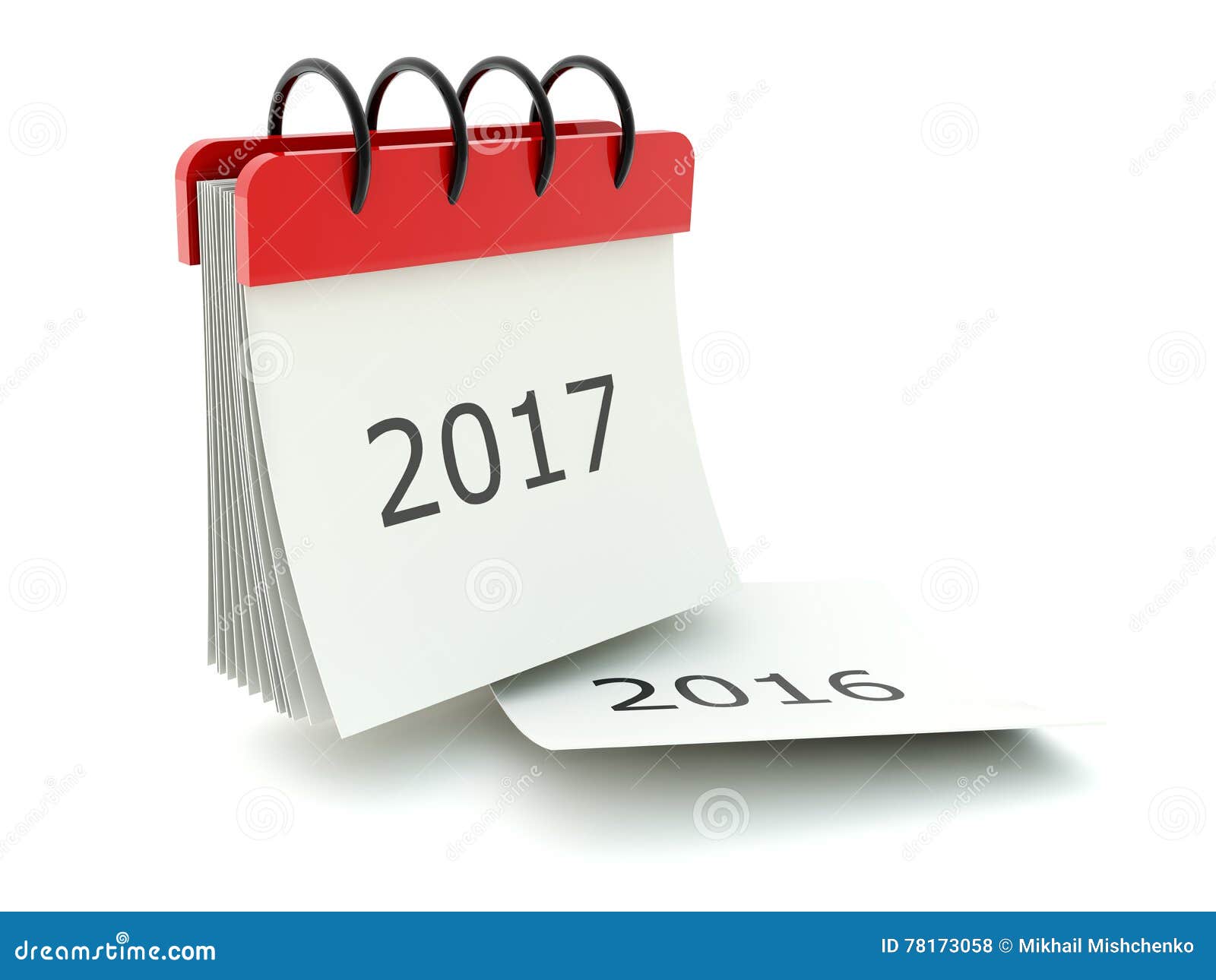 2017 New Year Calendar Icon on White Stock Illustration - Illustration ...