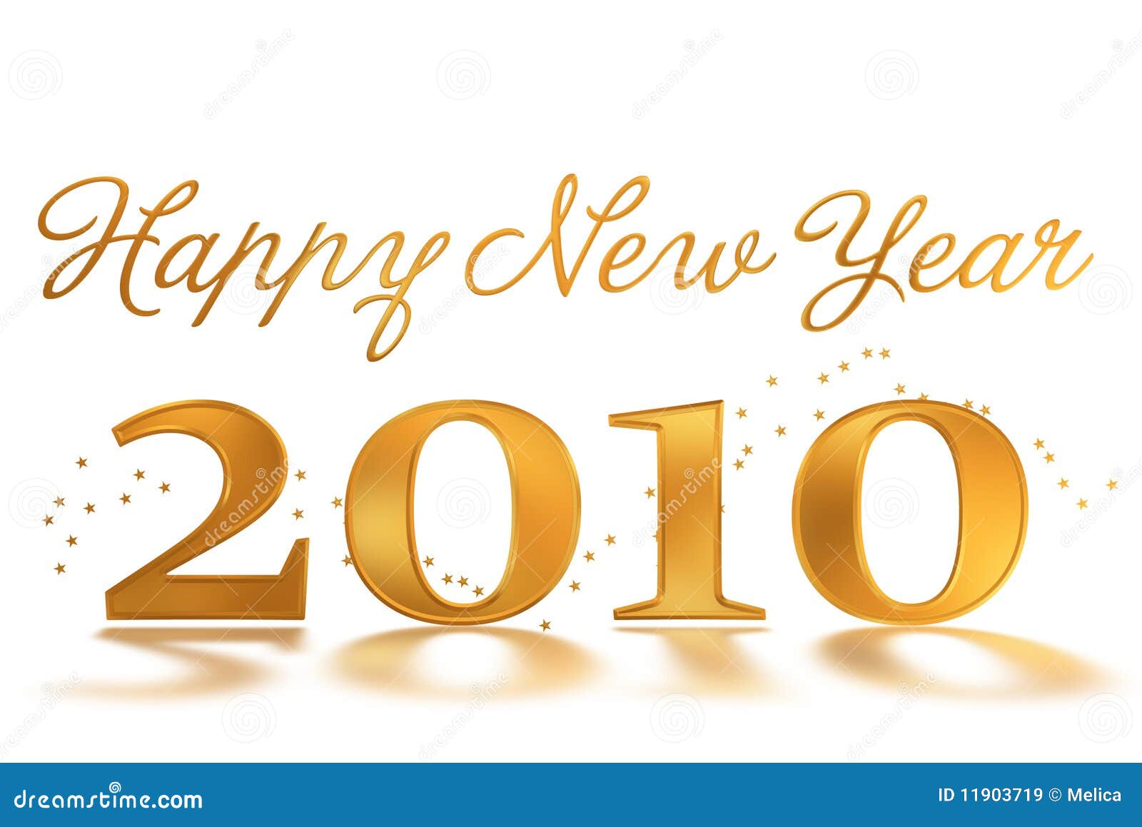 New year card 2010 stock illustration. Illustration of decorative ...