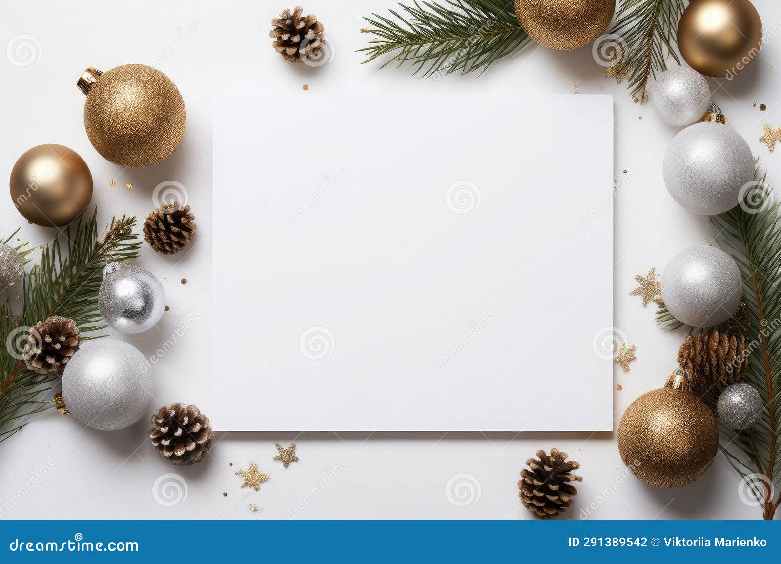 New Year Celebration: Blank Card Template Stock Illustration ...