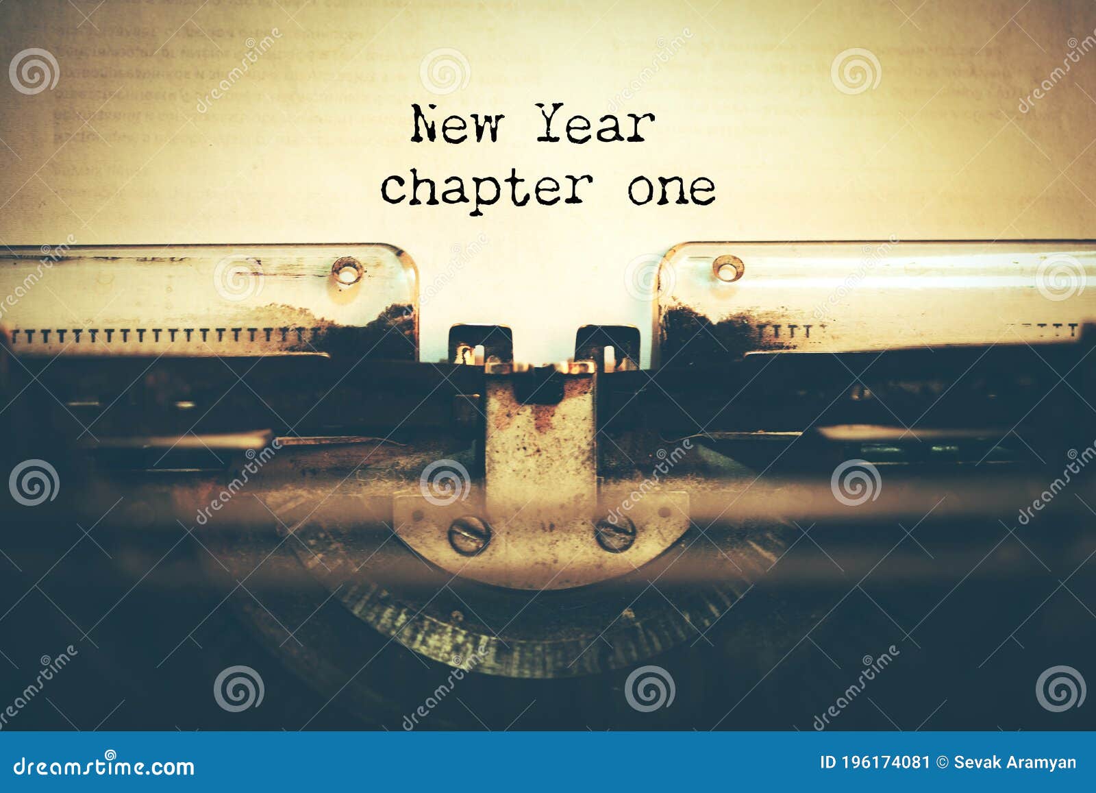 New year chapter one stock image. Image of retro, future - 196174081