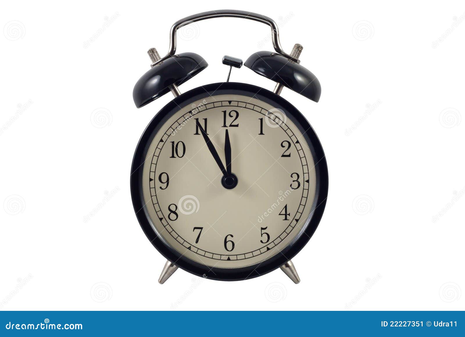 New Year Clock Five To Midnight Stock Image - Image of deadline, minute ...