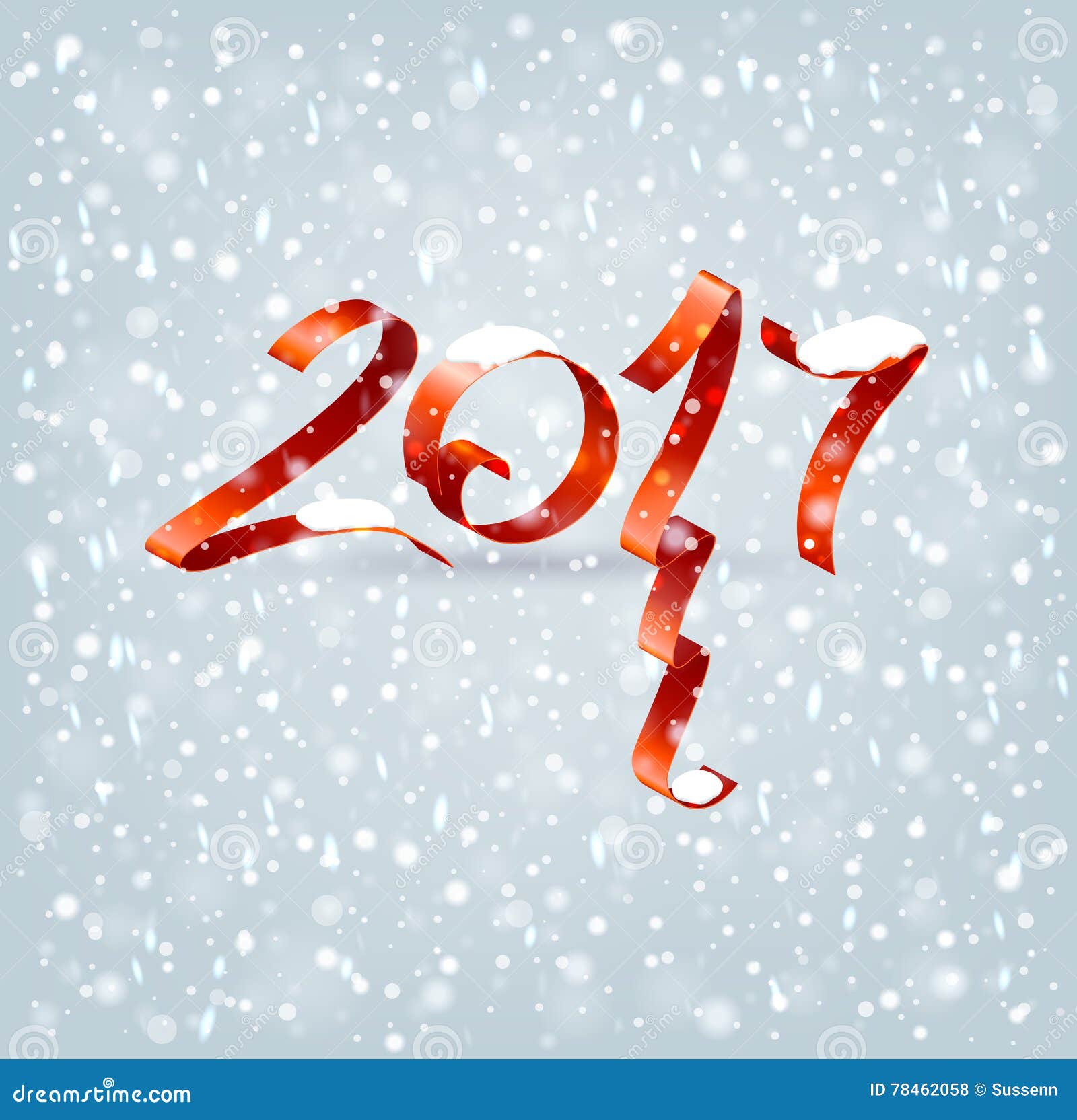 2017 New Year stock vector. Illustration of decorative - 78462058