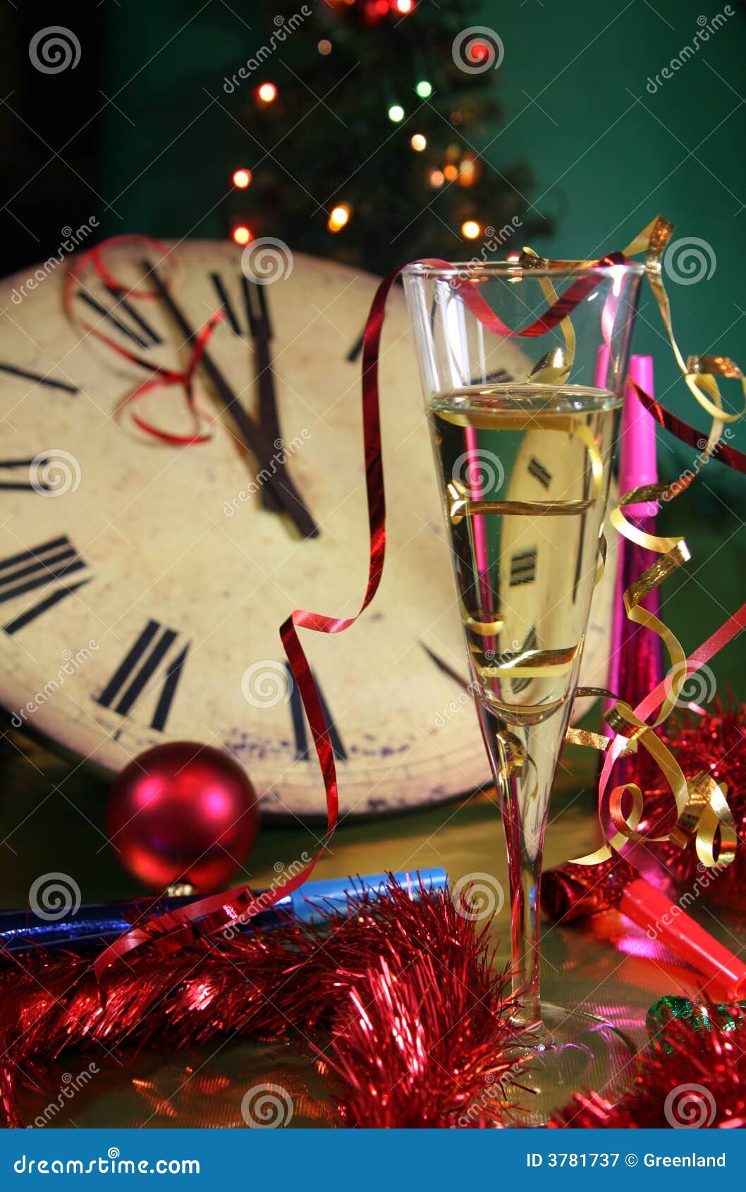 New Year is coming stock image. Image of crystal, champagne - 3781737