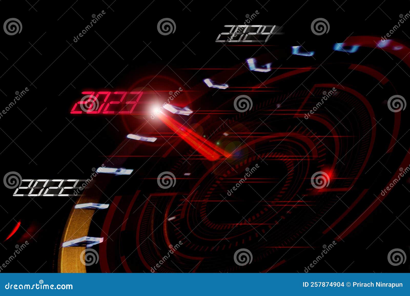 2023,New Year Countdown Concept Stock Photo - Image of automobile ...