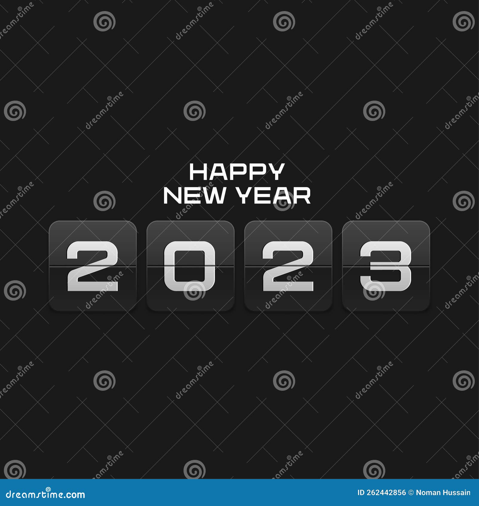 2023 New Year Countdown Timer Vector Clock. Stock Vector - Illustration ...
