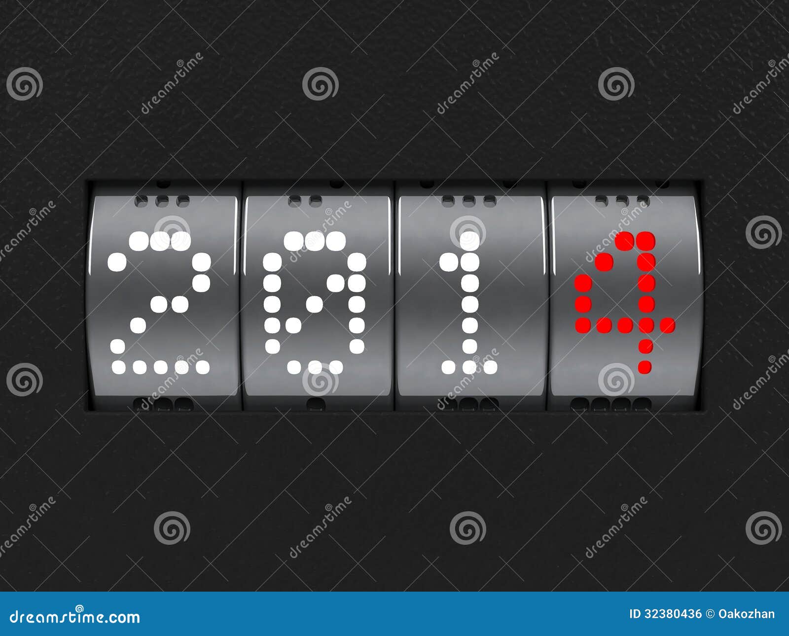 New year 2014 counter stock illustration. Illustration of colors - 32380436