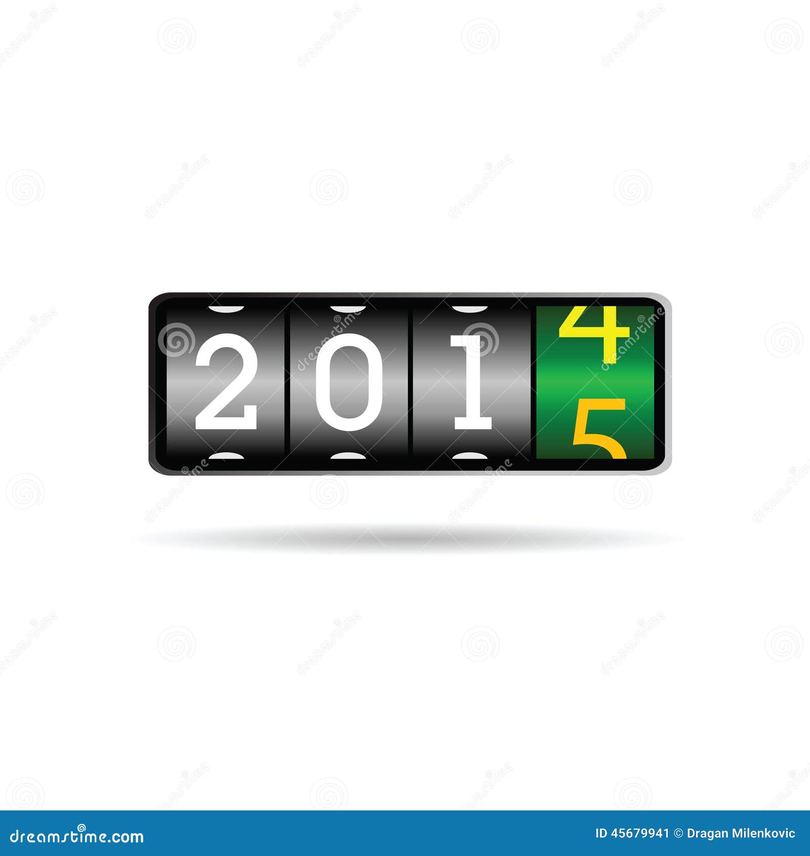New Year Counter for 2015 Illustration Stock Vector - Illustration of ...
