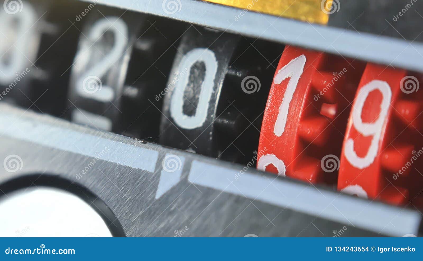 New Year 2019 Counter Numbers. 2018 Set of Digital Countdown Timer ...