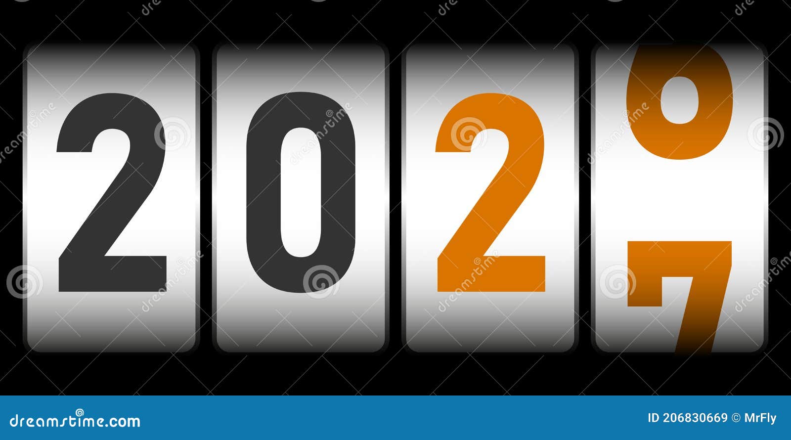 2026 - 2027 New Year Counter, Vector Illustration Stock Vector ...