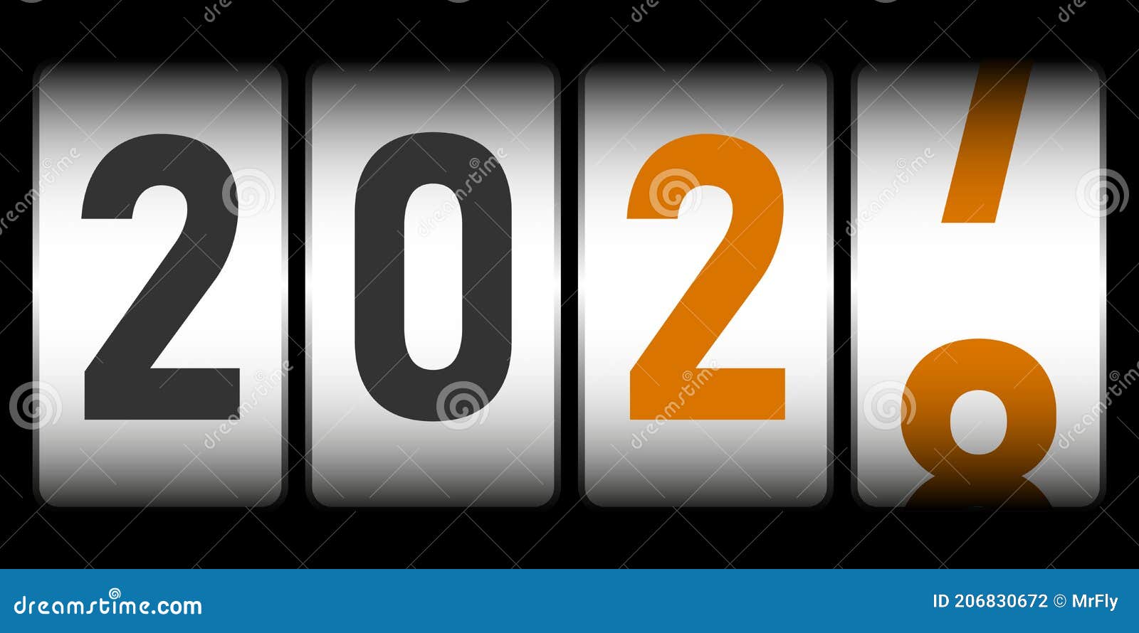 2027 - 2028 New Year Counter, Vector Illustration Stock Vector ...