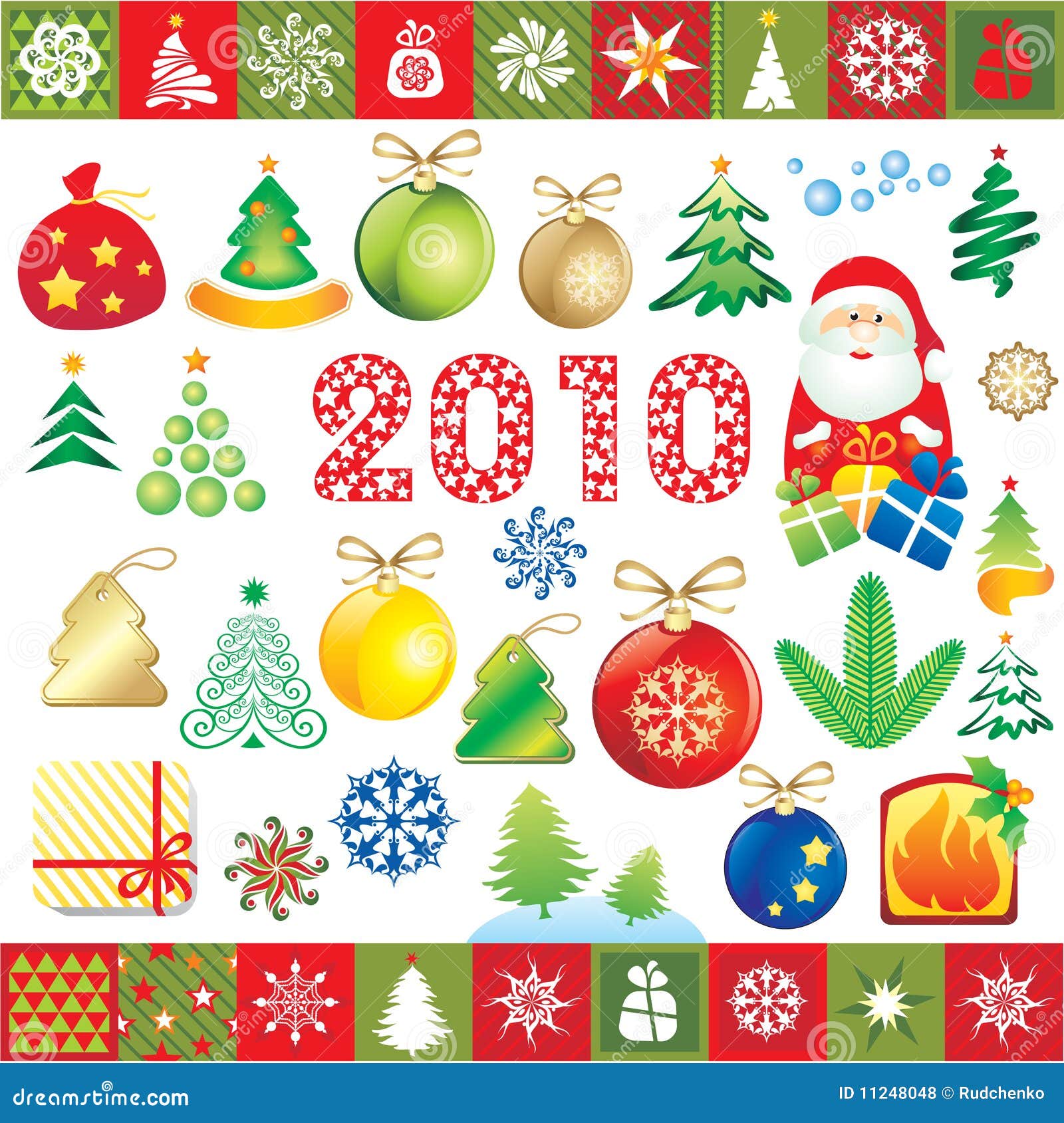 New Year design elements stock vector. Illustration of winter - 11248048