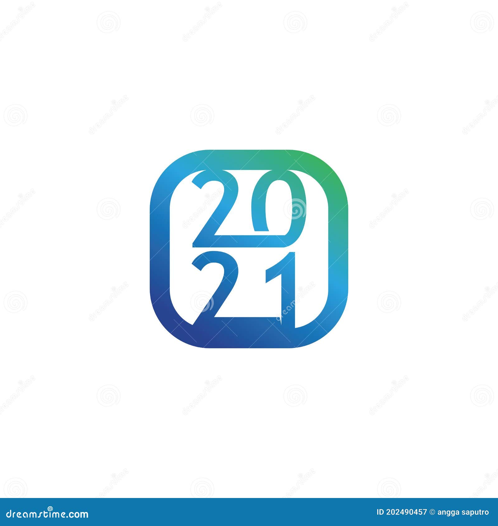 New Year 2021 Design Vector Logo and Design Number Stock Vector ...