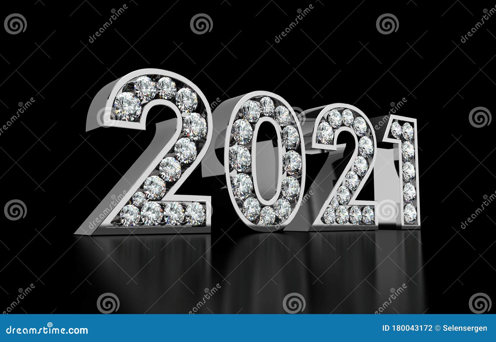 New Year Diamonds 2021 stock illustration. Illustration of diamond ...