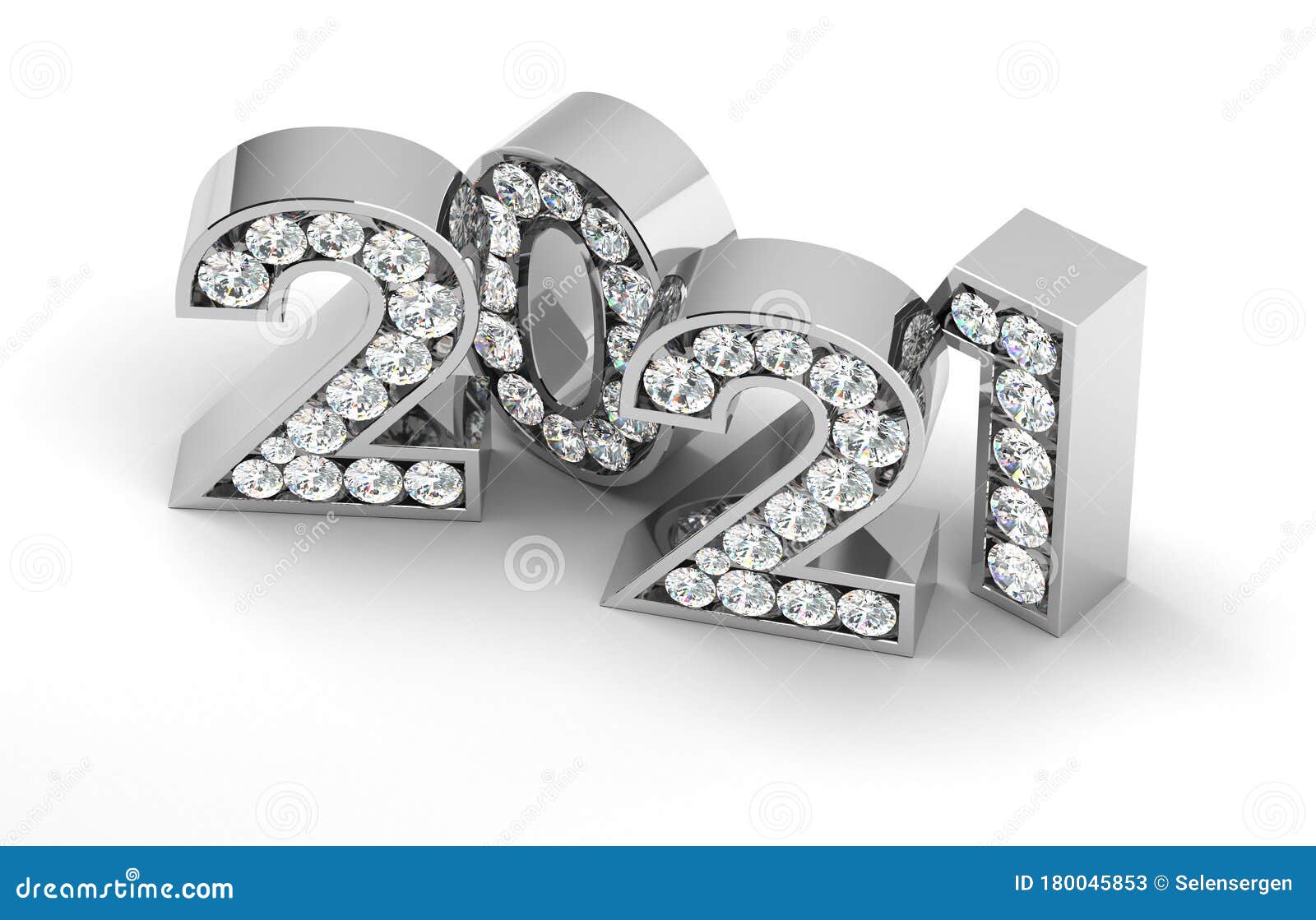 New Year Diamonds 2021 stock illustration. Illustration of symbol ...