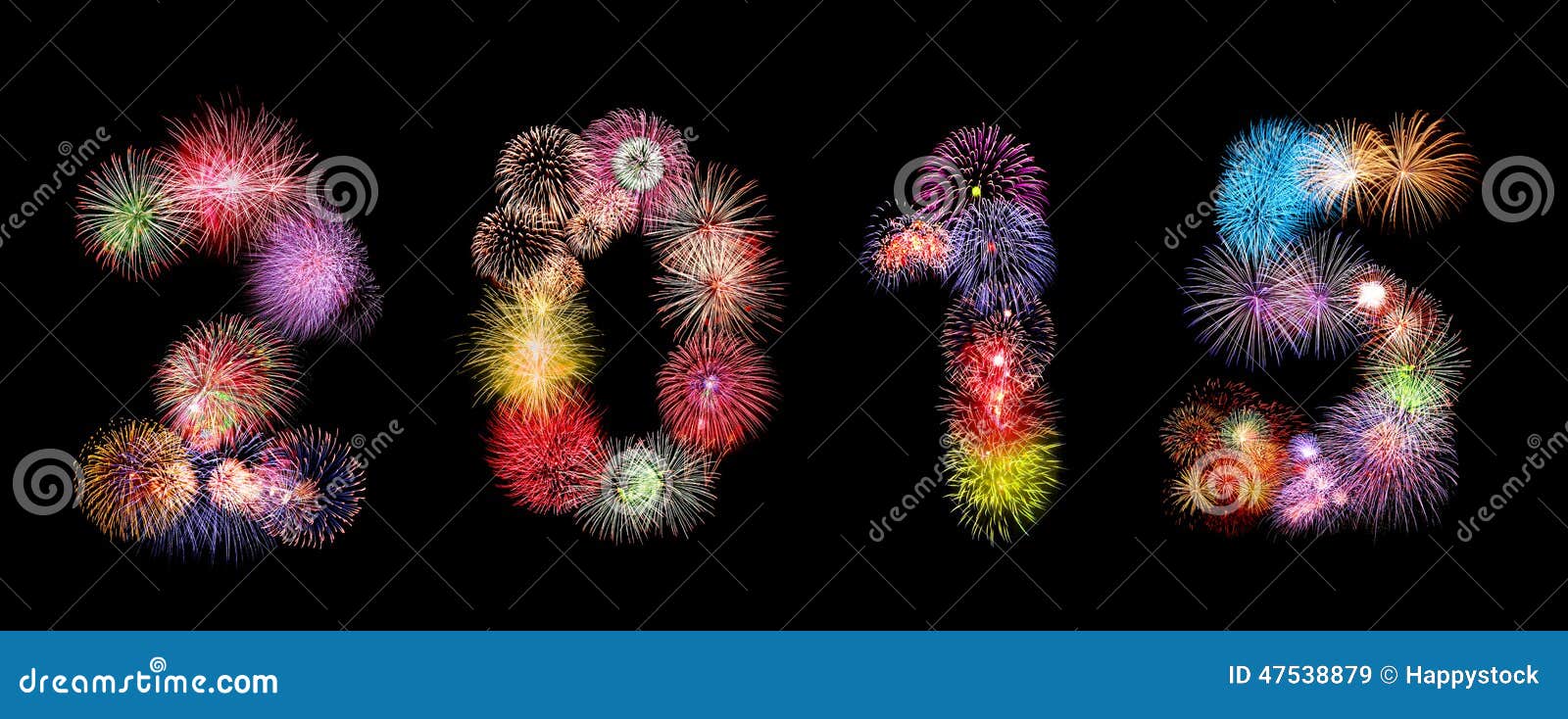 2015 New Year Firework Number Stock Image - Image of holiday, burst ...