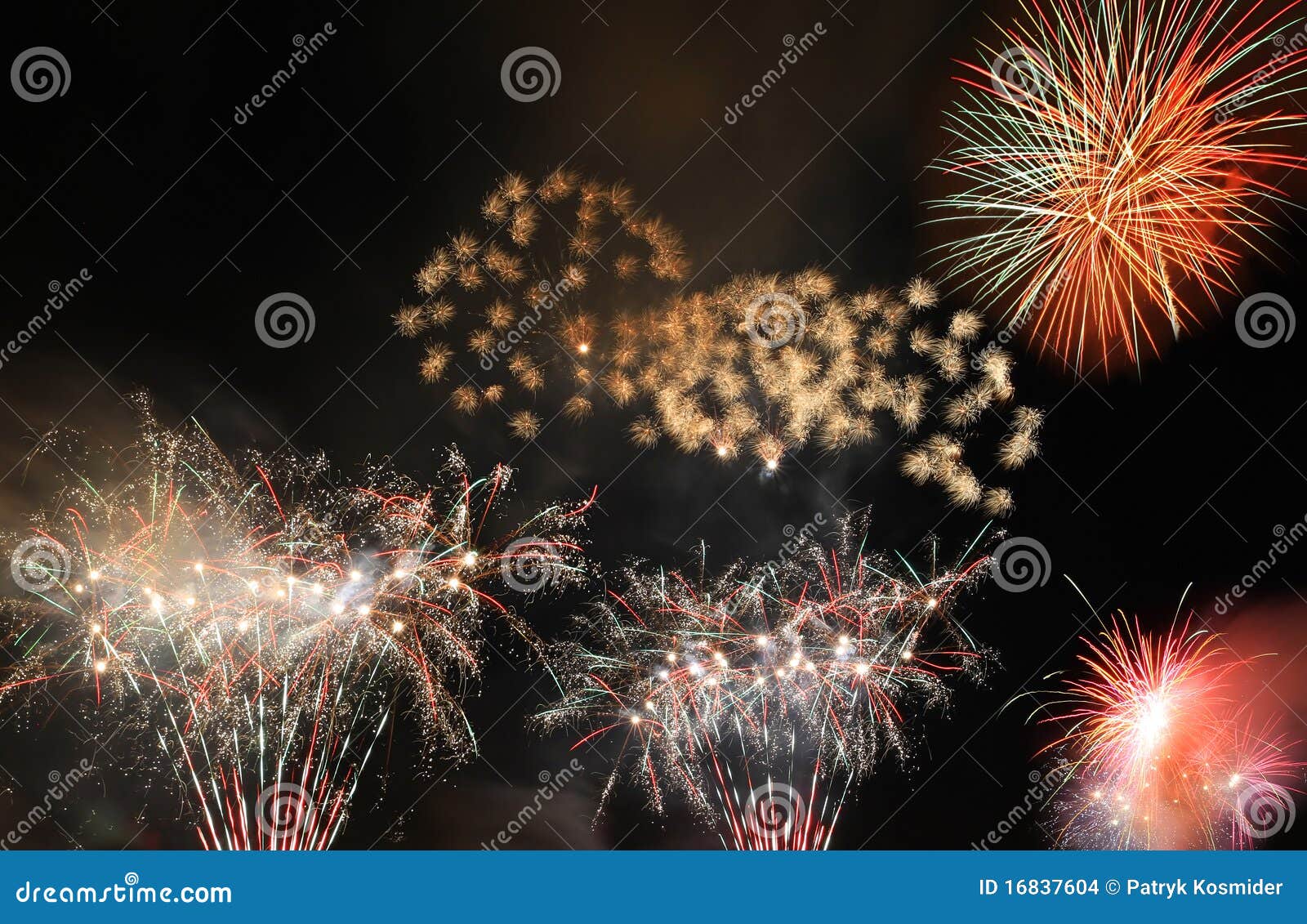 New year fireworks stock photo. Image of boom, fiesta - 16837604